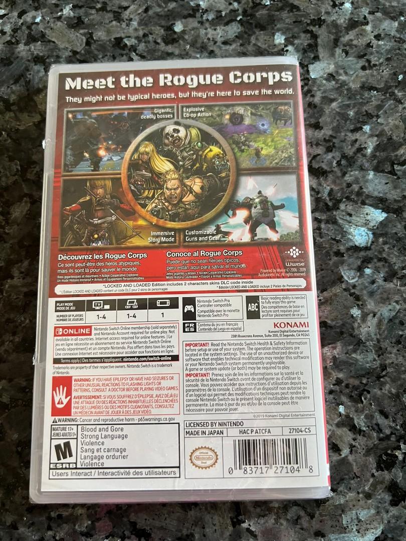 Contra rogue corps, Video Gaming, Video Games, Nintendo on Carousell