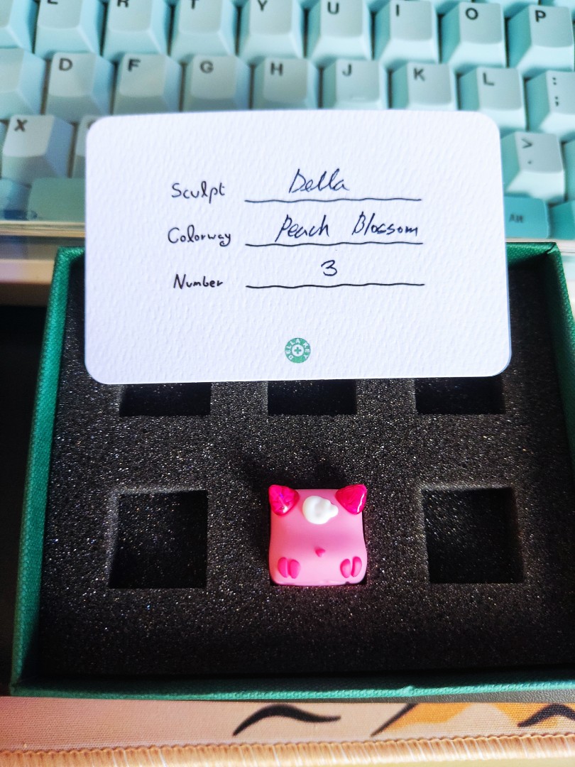Below Retail Price Dellakey Peach Blossom Della Artisan Keycap ...
