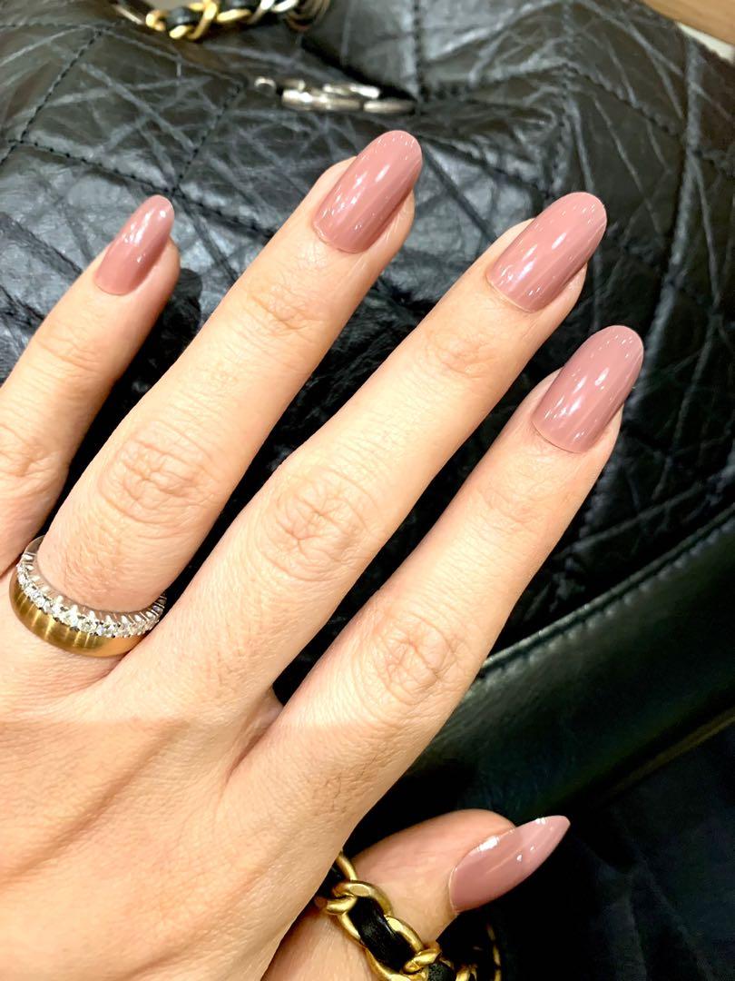 Dusky mauve press on fake nails, Beauty & Personal Care, Hands & Nails ...