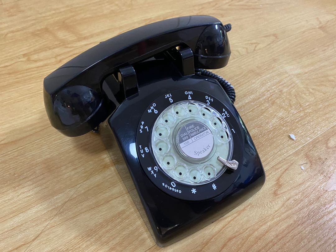 NOT WORKING but BRAND NEW ROTARY TELEPHONE IN VINTAGE BLACK, Hobbies ...