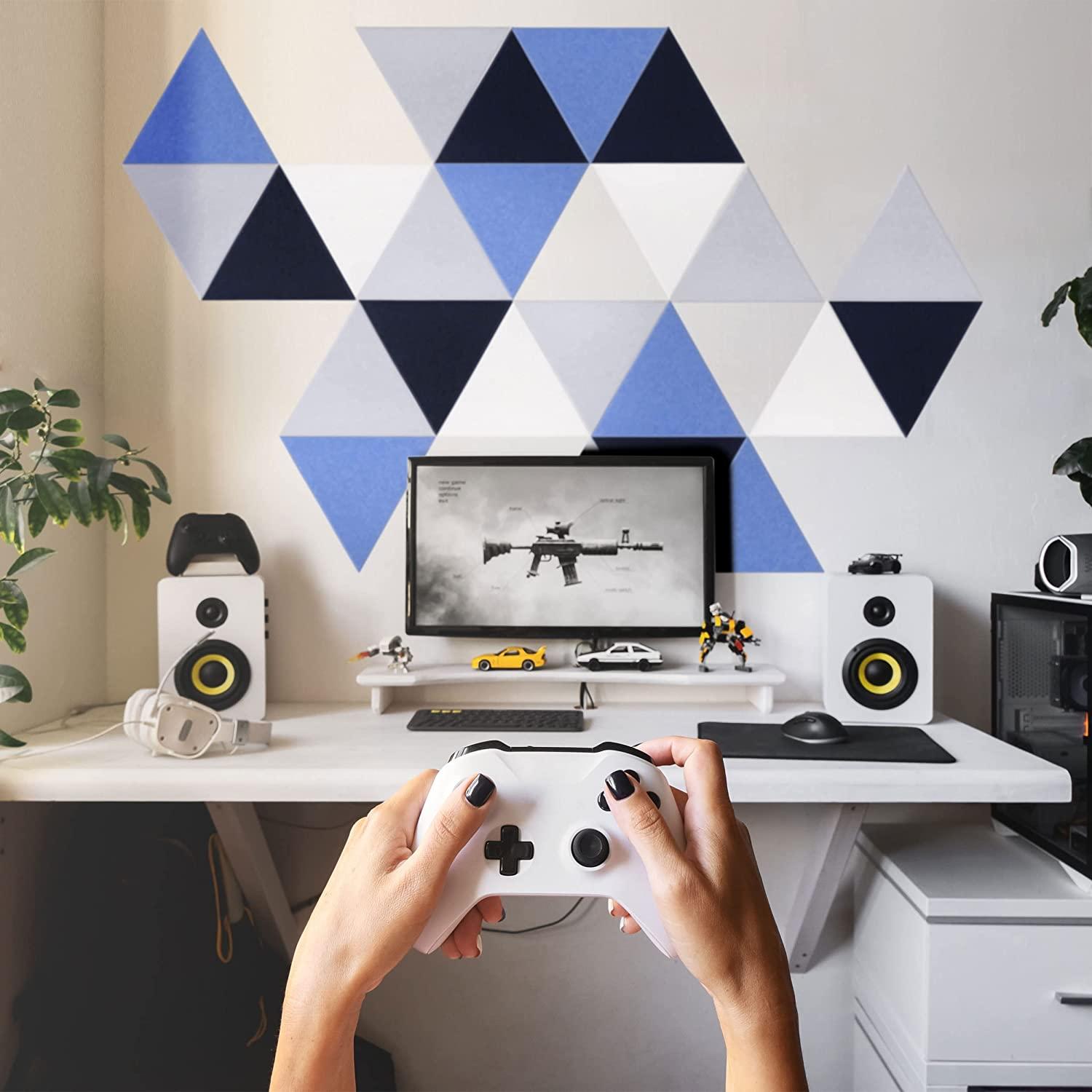 [FIBER] PHATWOLF 6 Pack Triangle Acoustic Panels for Soundproofing ...