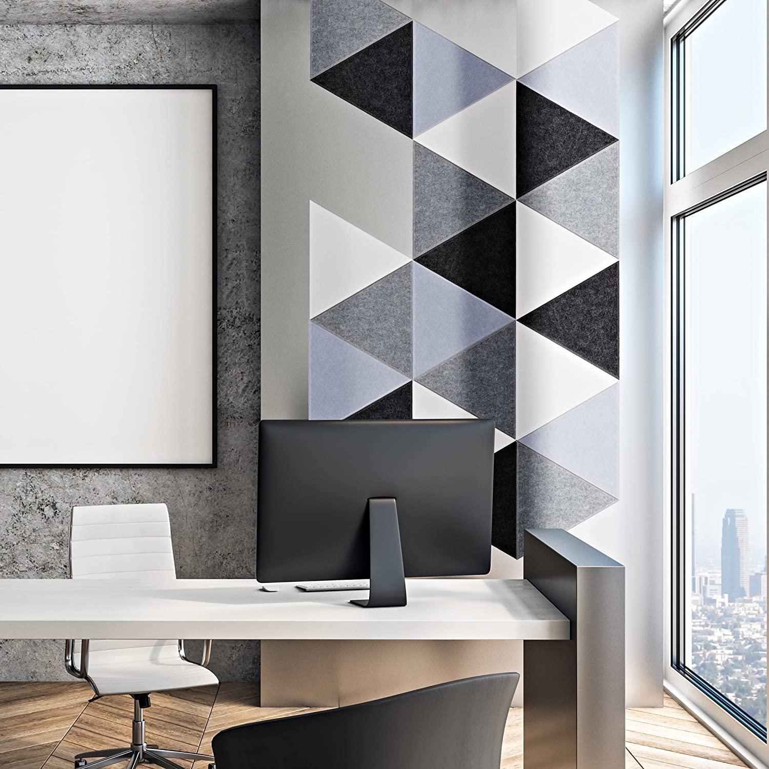 [FIBER] PHATWOLF 6 Pack Triangle Acoustic Panels for Soundproofing ...