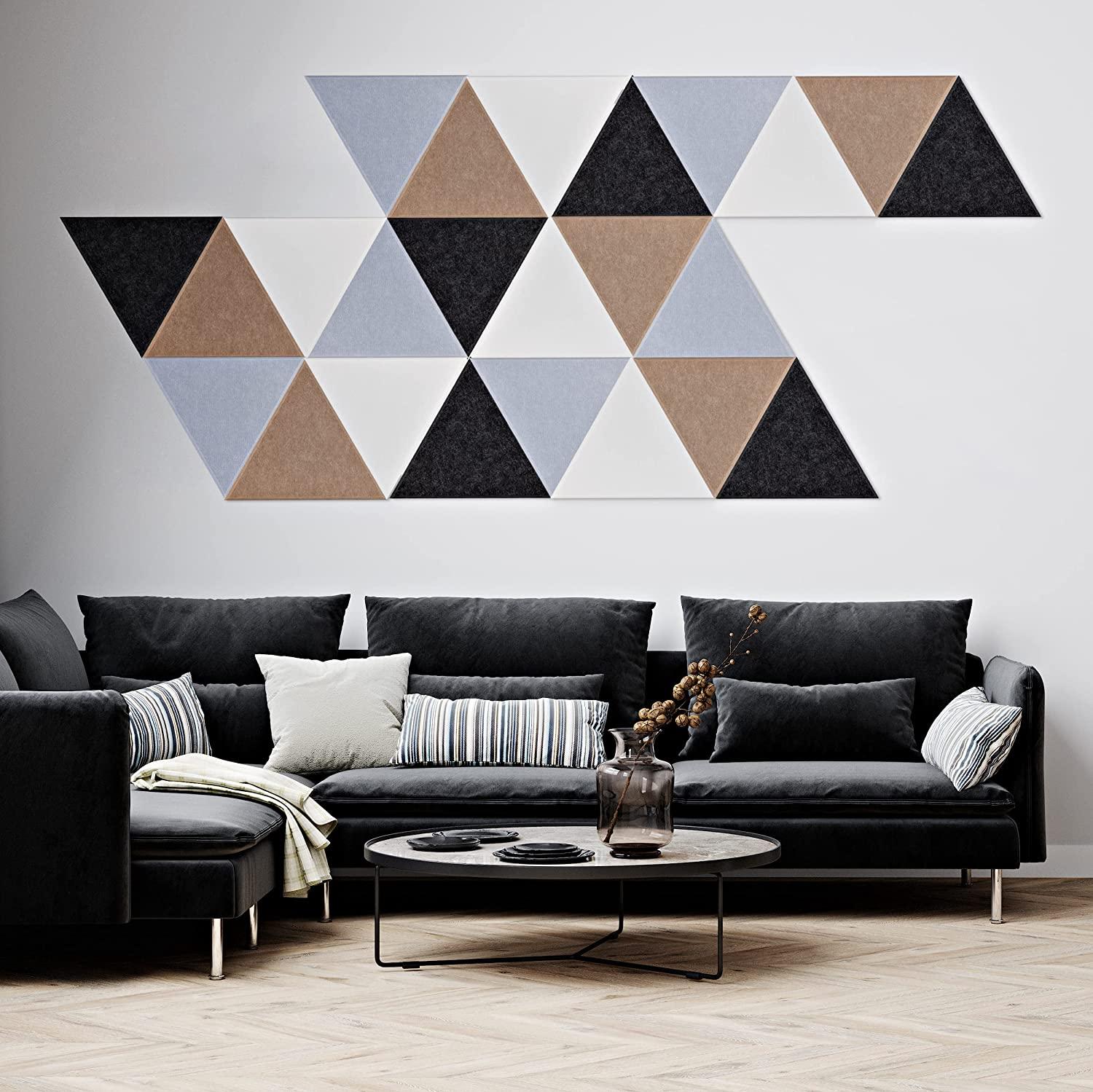 [FIBER] PHATWOLF 6 Pack Triangle Acoustic Panels for Soundproofing ...