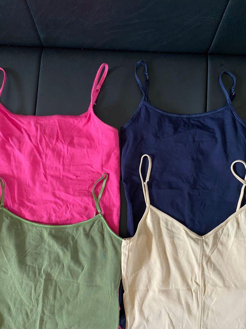 Five Sando’s (pink, blue, green, nude, and black), Women's Fashion ...