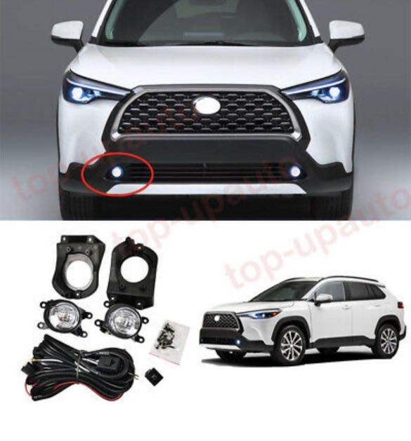 Toyota Corolla Cross LED Front Bumper Fog Lamp Light Assembly KIT Fog ...