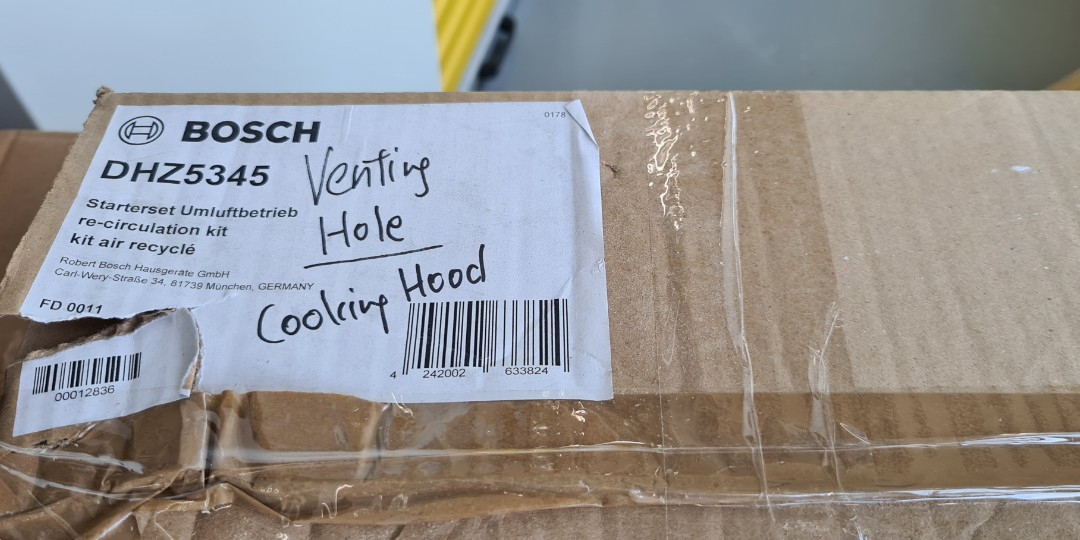 Free Bosch cooking hood vent hole, Furniture & Home Living, Kitchenware ...
