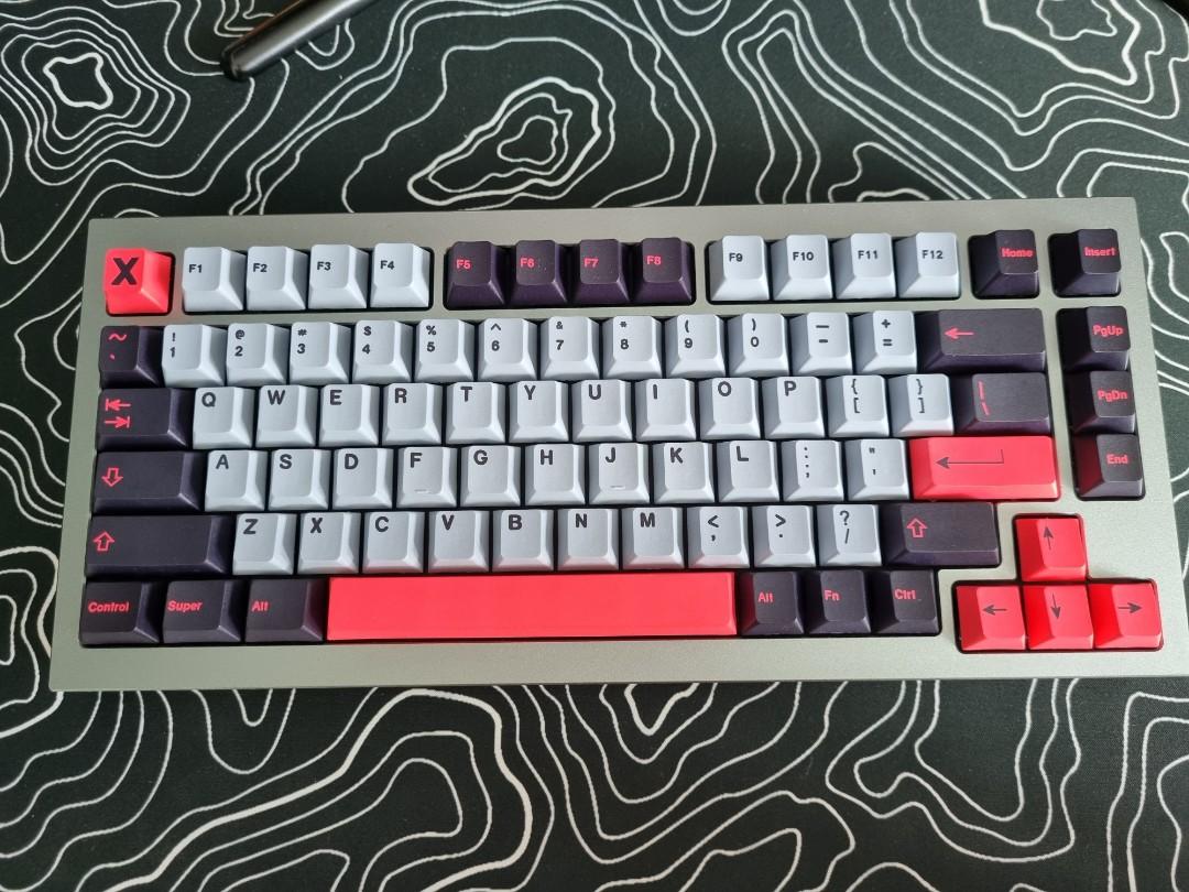 Fully Modded Keychron Q1 V1 Hotswappable budget custom 75% gasket mounted mechanical keyboard ...