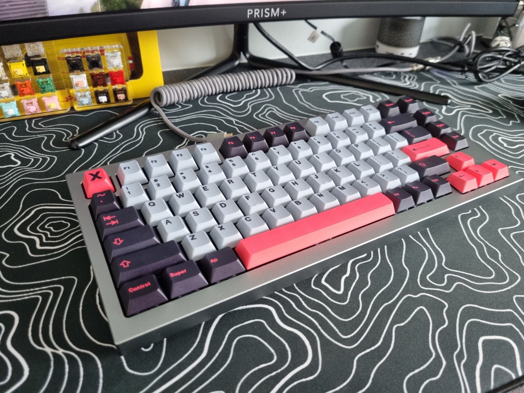 Fully Modded Keychron Q1 V1 Hotswappable budget custom 75% gasket mounted mechanical keyboard ...