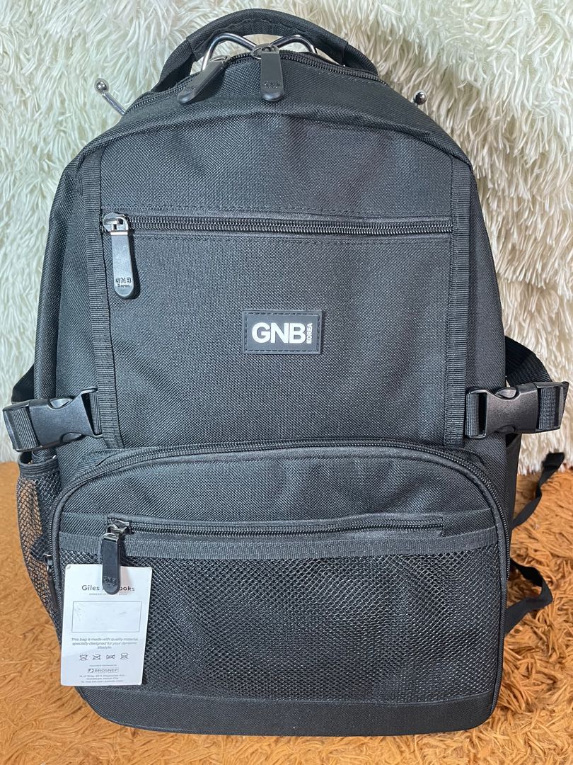 Giles and Brooks Korea Black Laptop Backpack, Men's Fashion, Bags ...