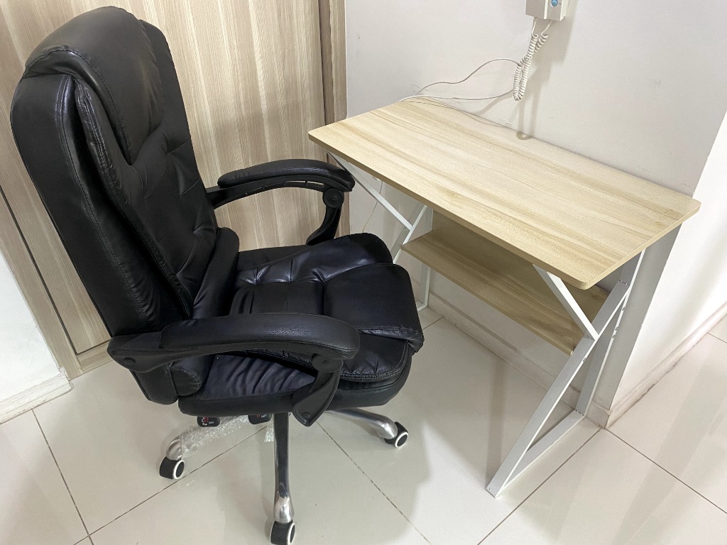 Home Office - Work/Study Table with Massage Chair, Furniture & Home ...