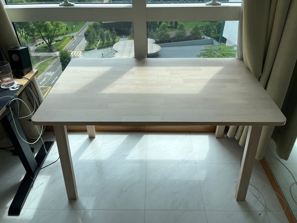 IKEA Norraker dining table, Furniture & Home Living, Furniture, Tables ...