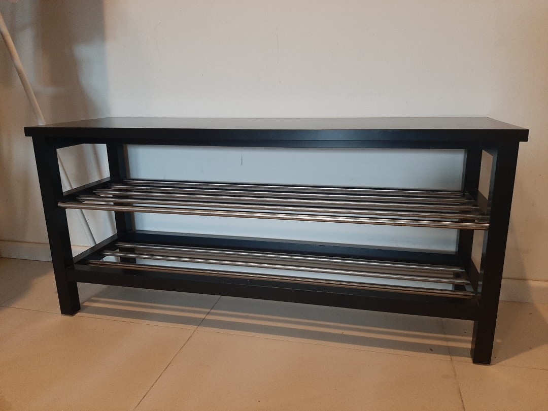 IKEA shoe bench rack TJUSIG, Furniture & Home Living, Furniture ...