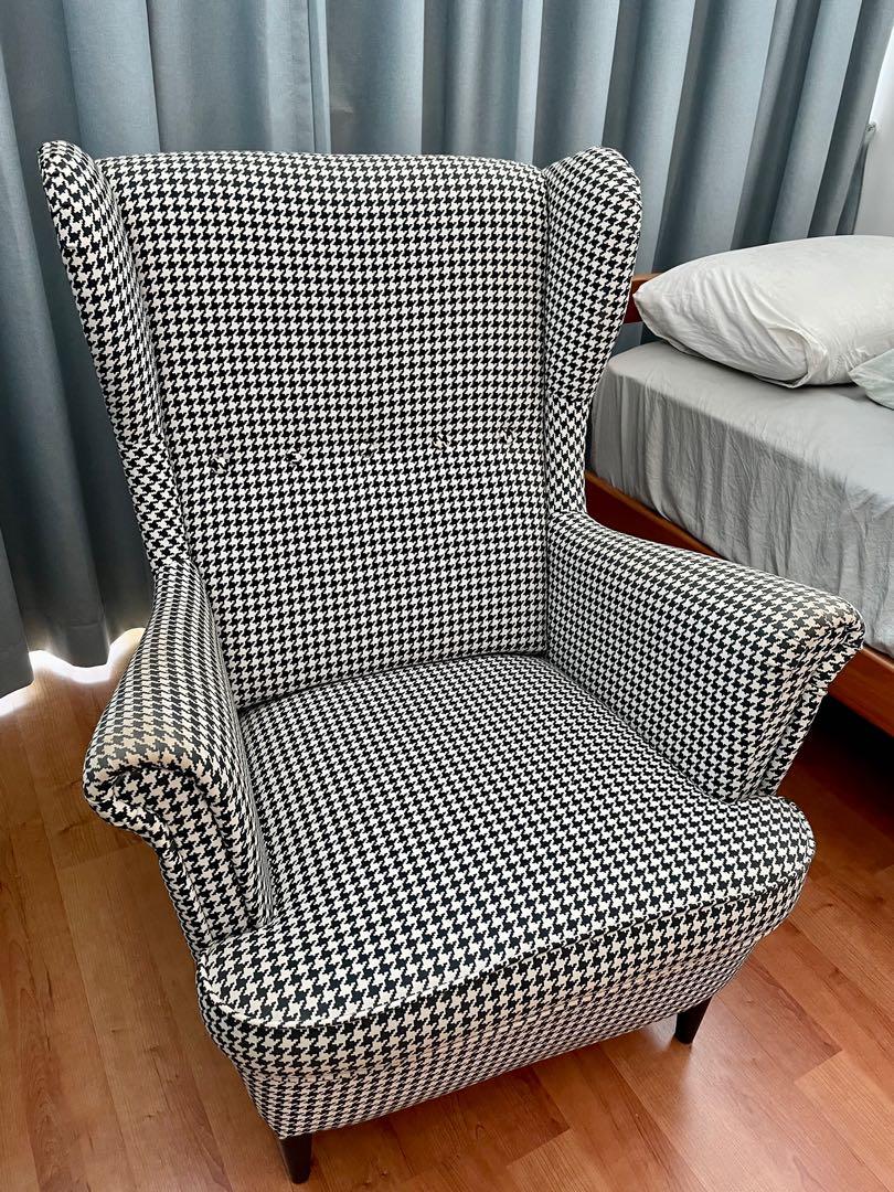 Ikea Wing Chair Strandmon (bought in Dec 2020), Furniture & Home Living ...