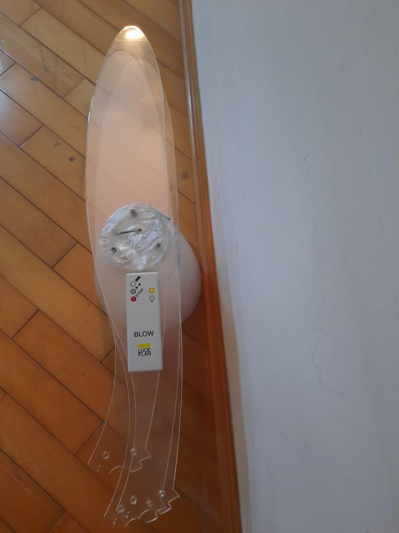 Italy LUCEPLAN BLOW D28 Ventilator & Ceiling Lamp., 傢俬＆家居, 燈飾及風扇, 風扇 ...