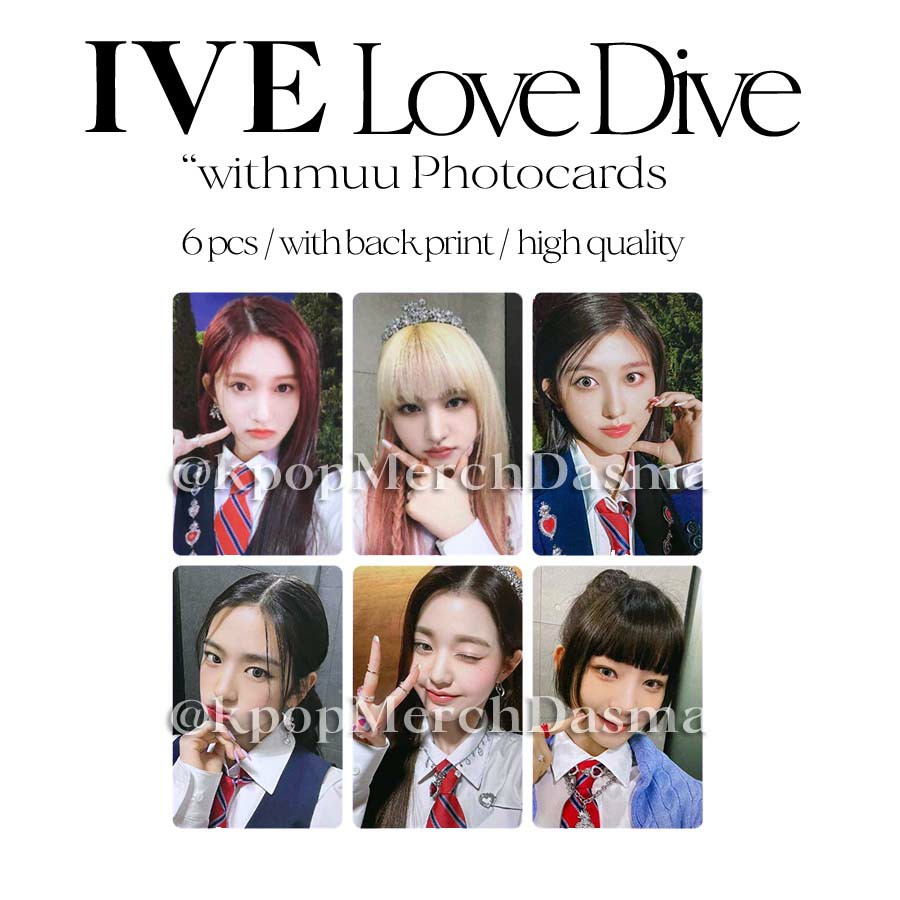 IVE LOVE DIVE Withmuu Photocards, Hobbies & Toys, Memorabilia & Collectibles, K-Wave on Carousell