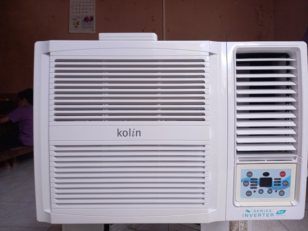 Kolin full inverter 1.5hp window type, TV & Home Appliances, Air ...