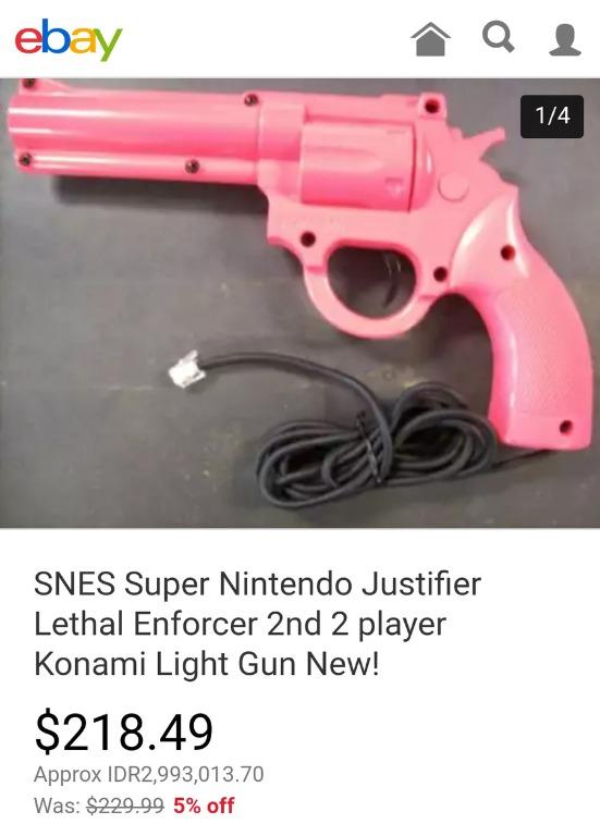 Konami Justifier - Ultra Rare Collector's Item!! SEGA/SNES, Video Game ...