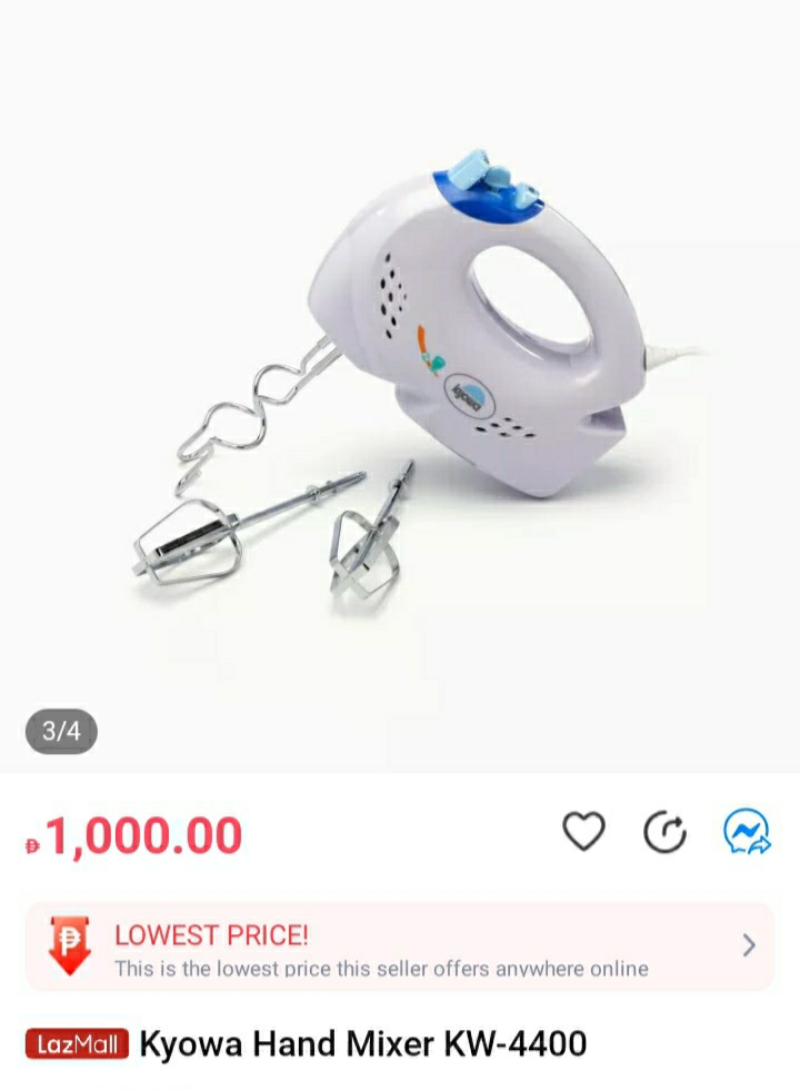KYOWA HAND MIXER, Furniture & Home Living, Kitchenware & Tableware ...