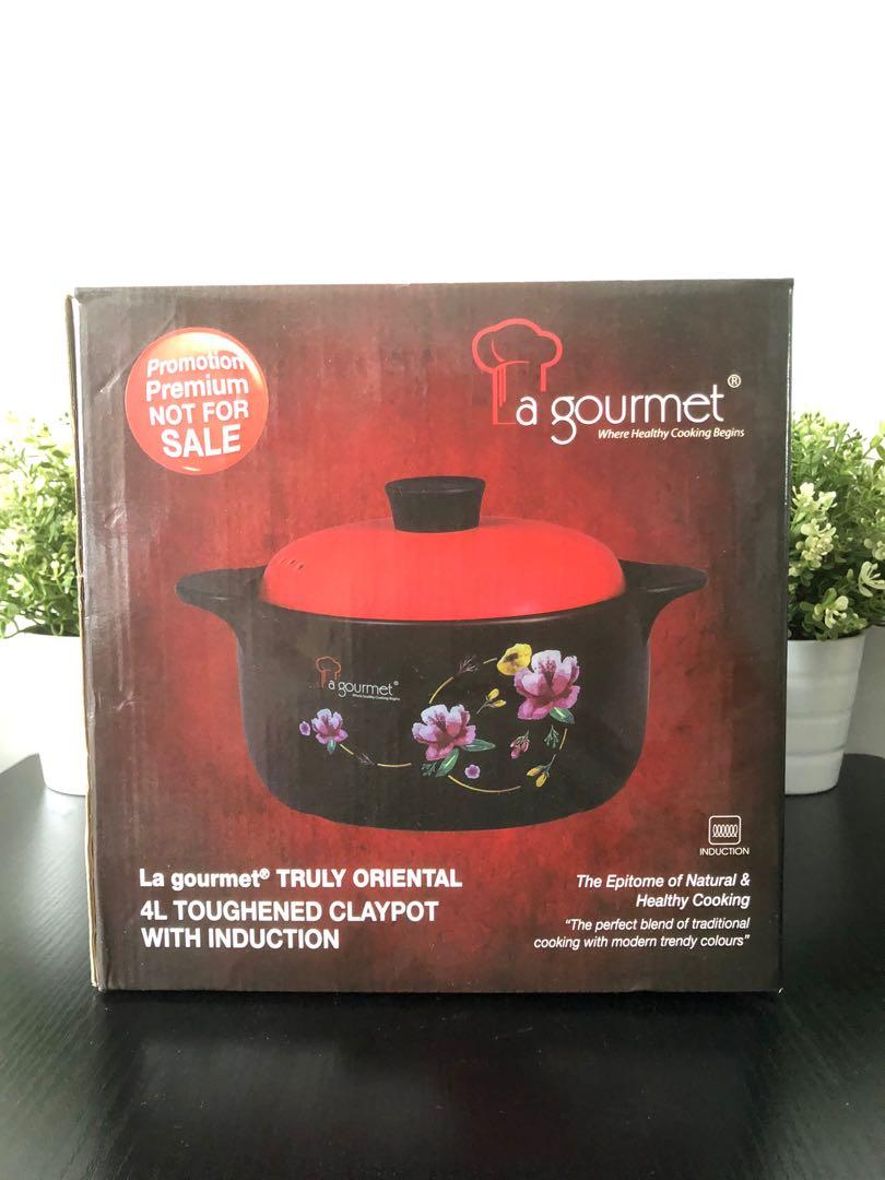La Gourmet TRULY ORIENTAL 4L Toughened Claypot with Induction ...