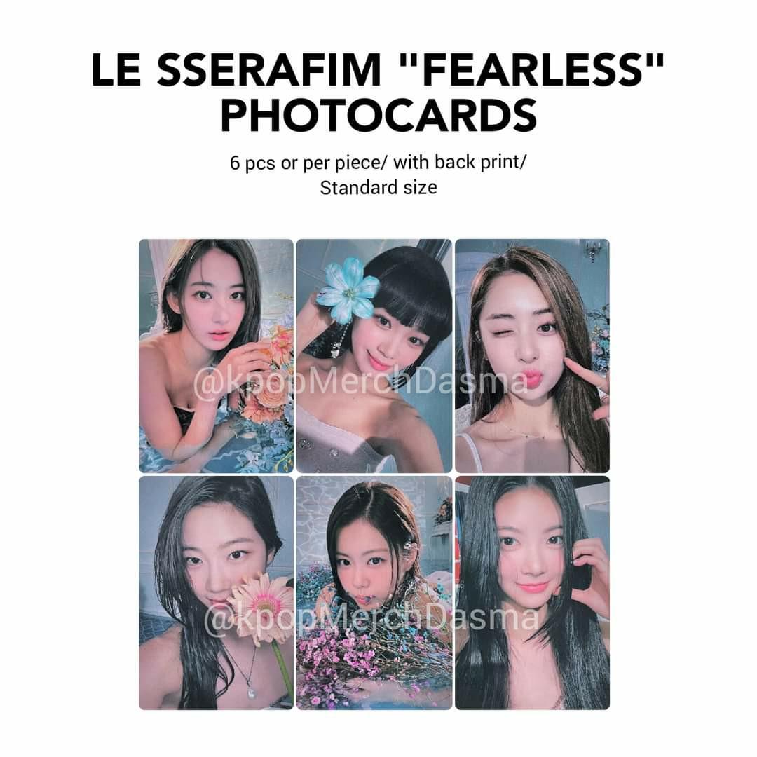 Le Sserafim FEARLESS Photocards, Hobbies & Toys, Memorabilia ...