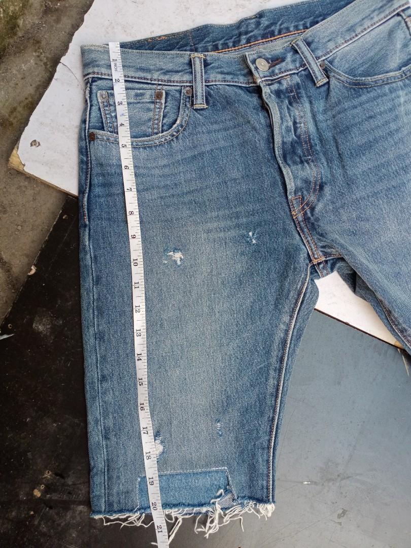 Levis 501 cut off short, Men's Fashion, Bottoms, Shorts on Carousell