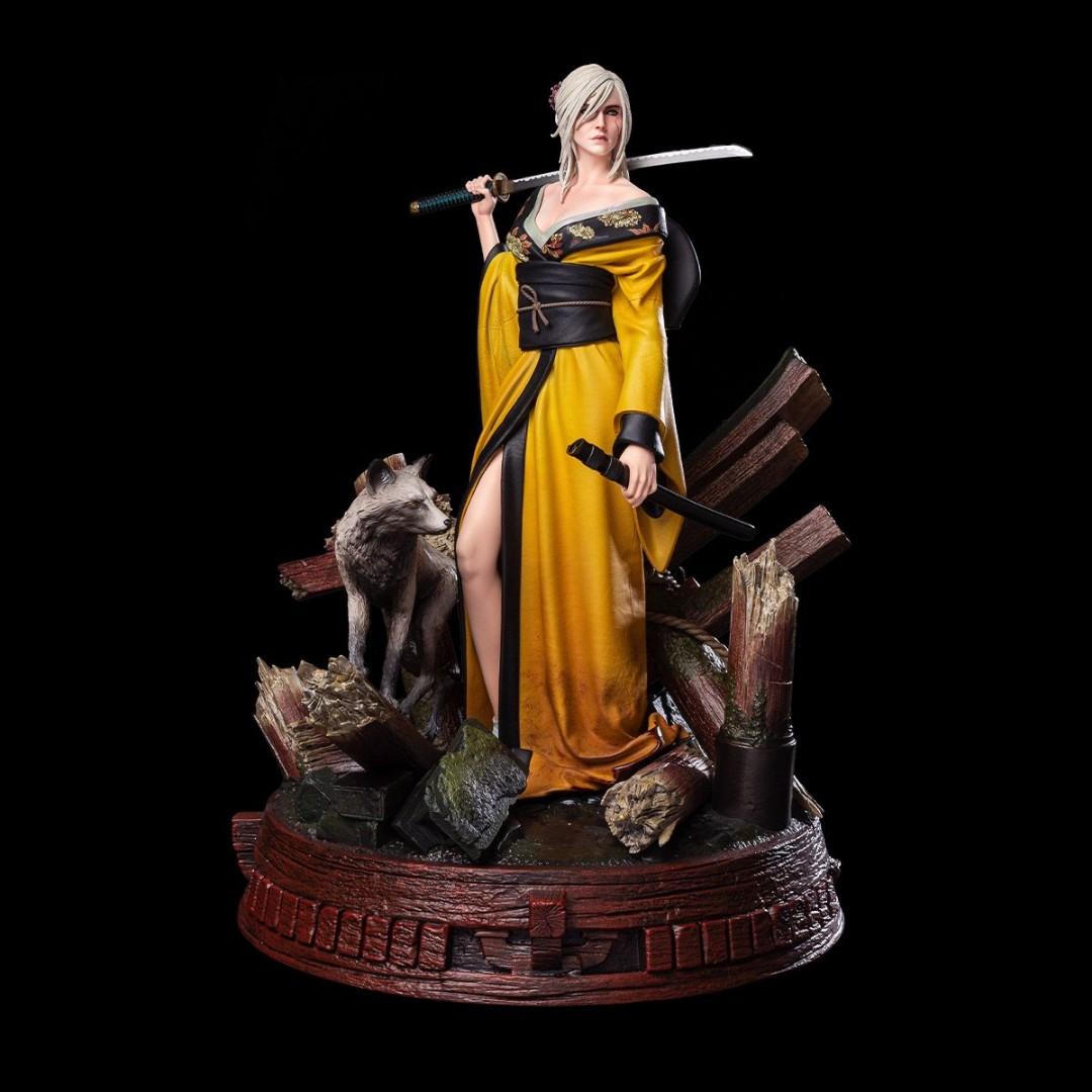 LF Ciri Kitsune/ Geralt Ronin/ Yennefer Kunoichi Figurines Statue by CD ...