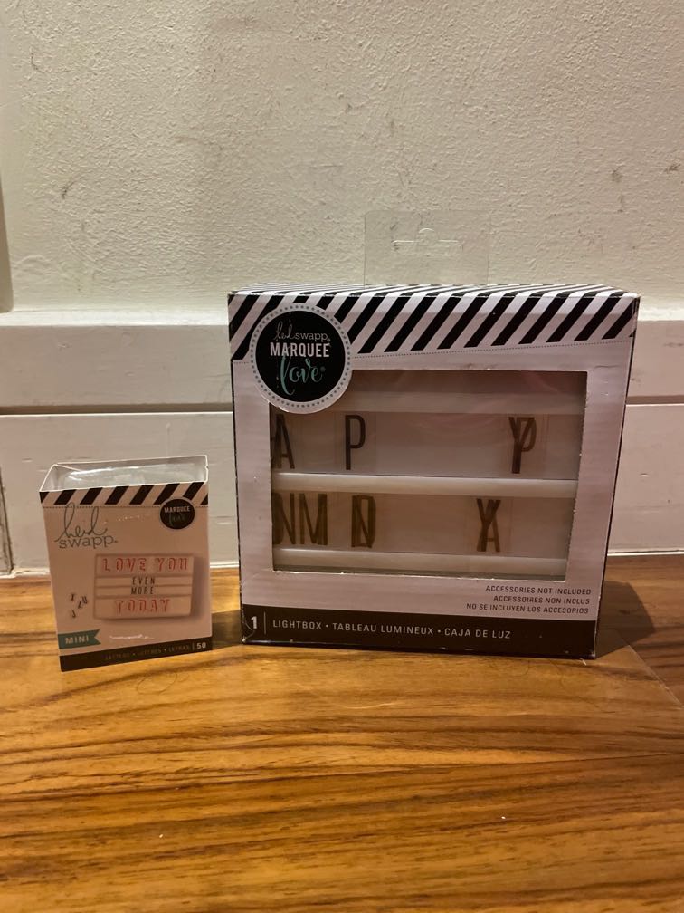 Lightbox with additional words, Furniture & Home Living, Home Decor ...