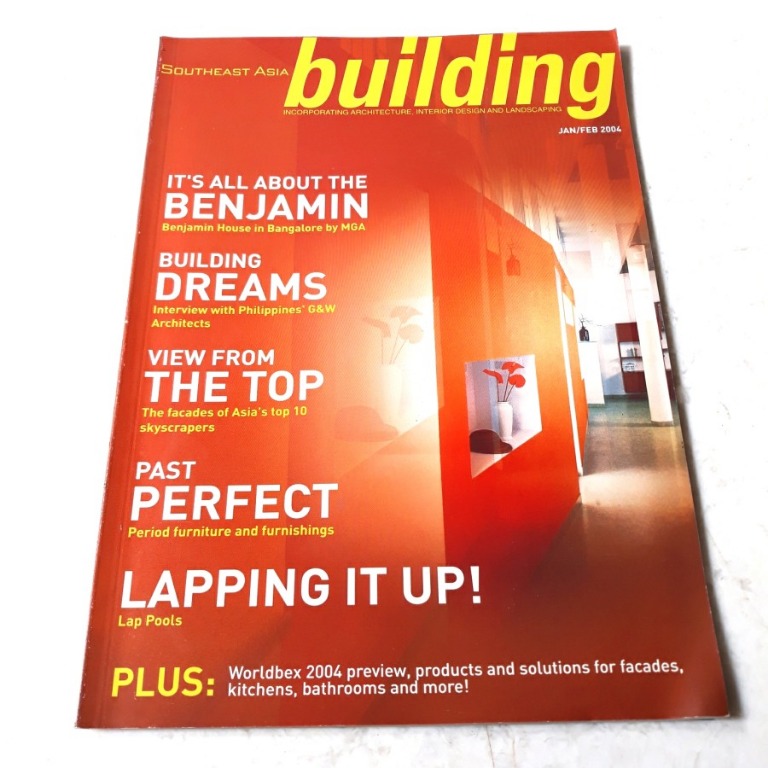 Majalah Arsitektur Interior Southeast Asia Building Jan/Feb 2004, Buku & Alat Tulis, Majalah ...