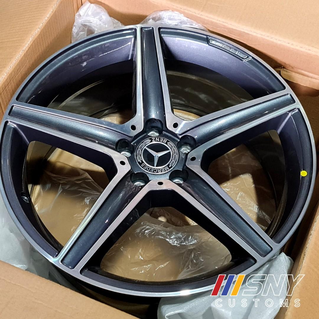 Mercedes benz 18 19 20 21 22 amg mags rims with optional Tires, Car ...