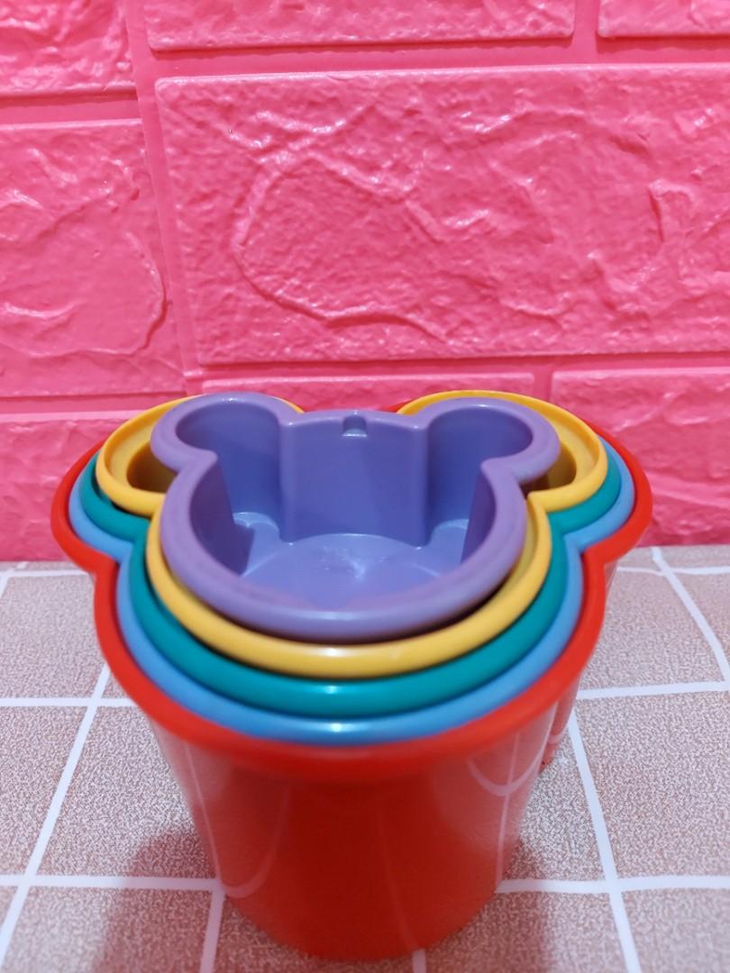 Mickey Mouse Stacking Cups, Babies & Kids, Infant Playtime on Carousell