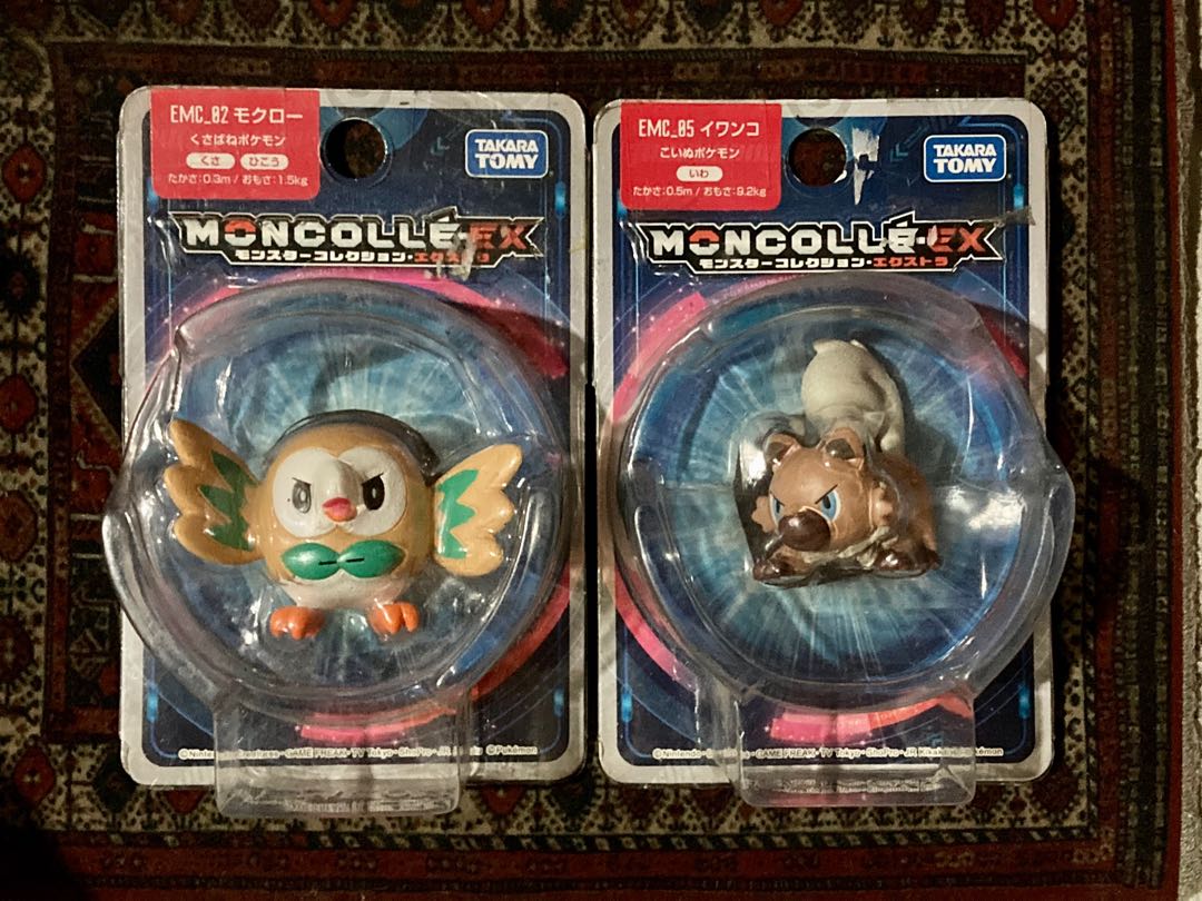 Moncolle Pokemon Iwanko & Rowlet, Hobbies & Toys, Toys & Games on Carousell