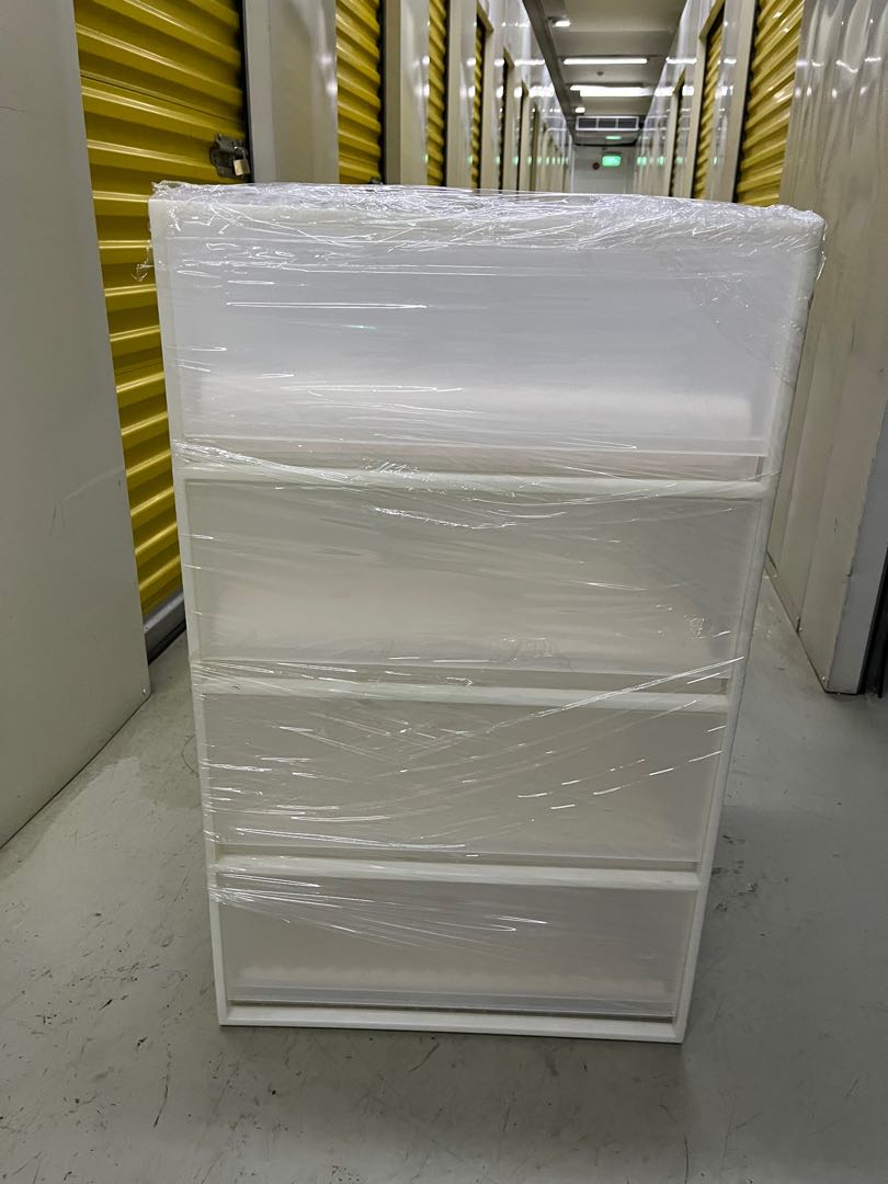 Muji Polypropylene Wide Storage Case Large 4 Drawers, Furniture & Home ...