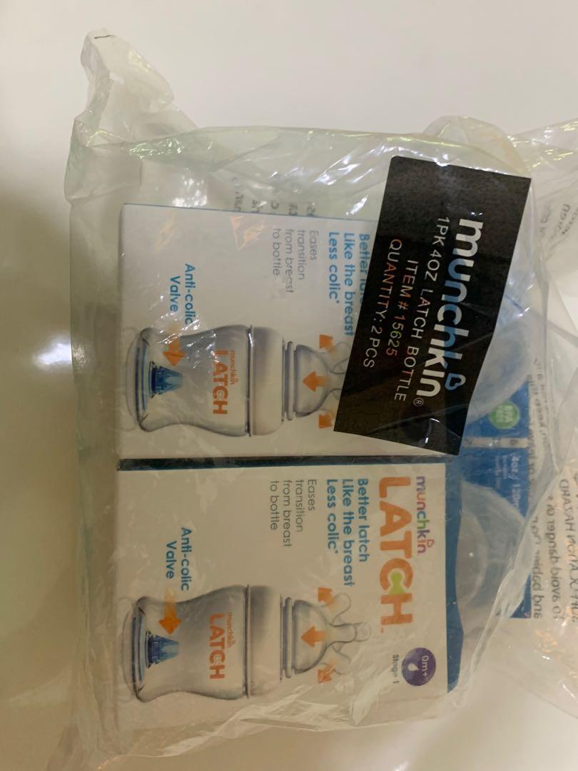 Munchkin Latch Milk Bottles (0m+ Stage 1) Anti-Colic Valve, Babies ...