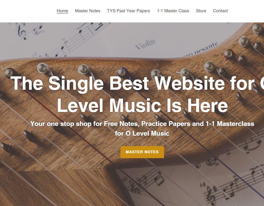 Music Elective Program (MEP) (O level Music)/ Music Theory Tuition ...