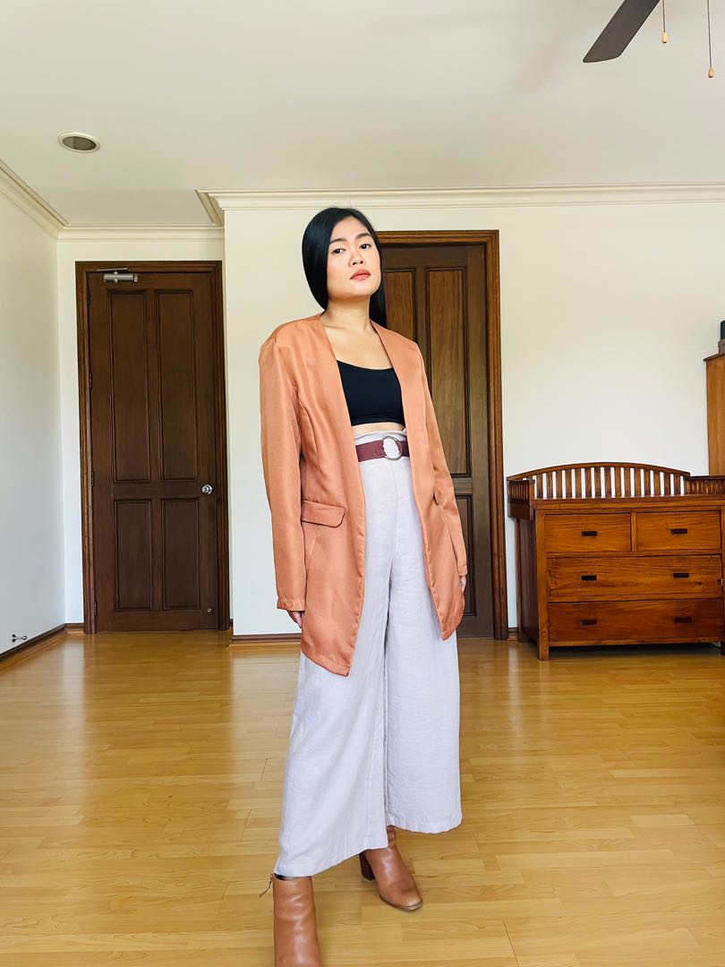 Neutral Color Blazer, Women's Fashion, Coats, Jackets and Outerwear on ...