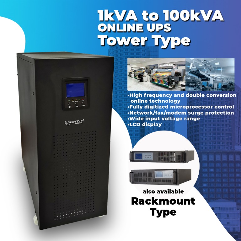 NEWSTAR INDUSTRIAL ONLINE UPS (Uninterrupted Power Supply), Computers ...