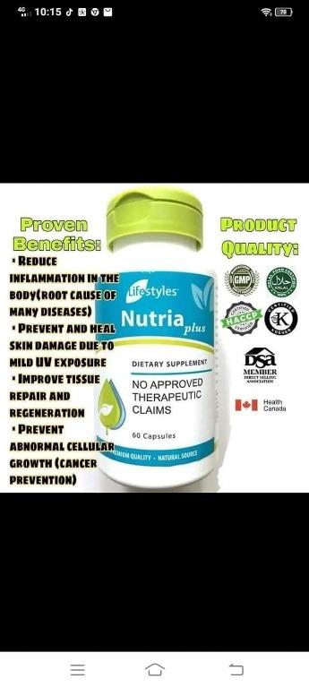 Nutria Plus(Lifestyles), Health & Nutrition, Health Supplements, Health ...