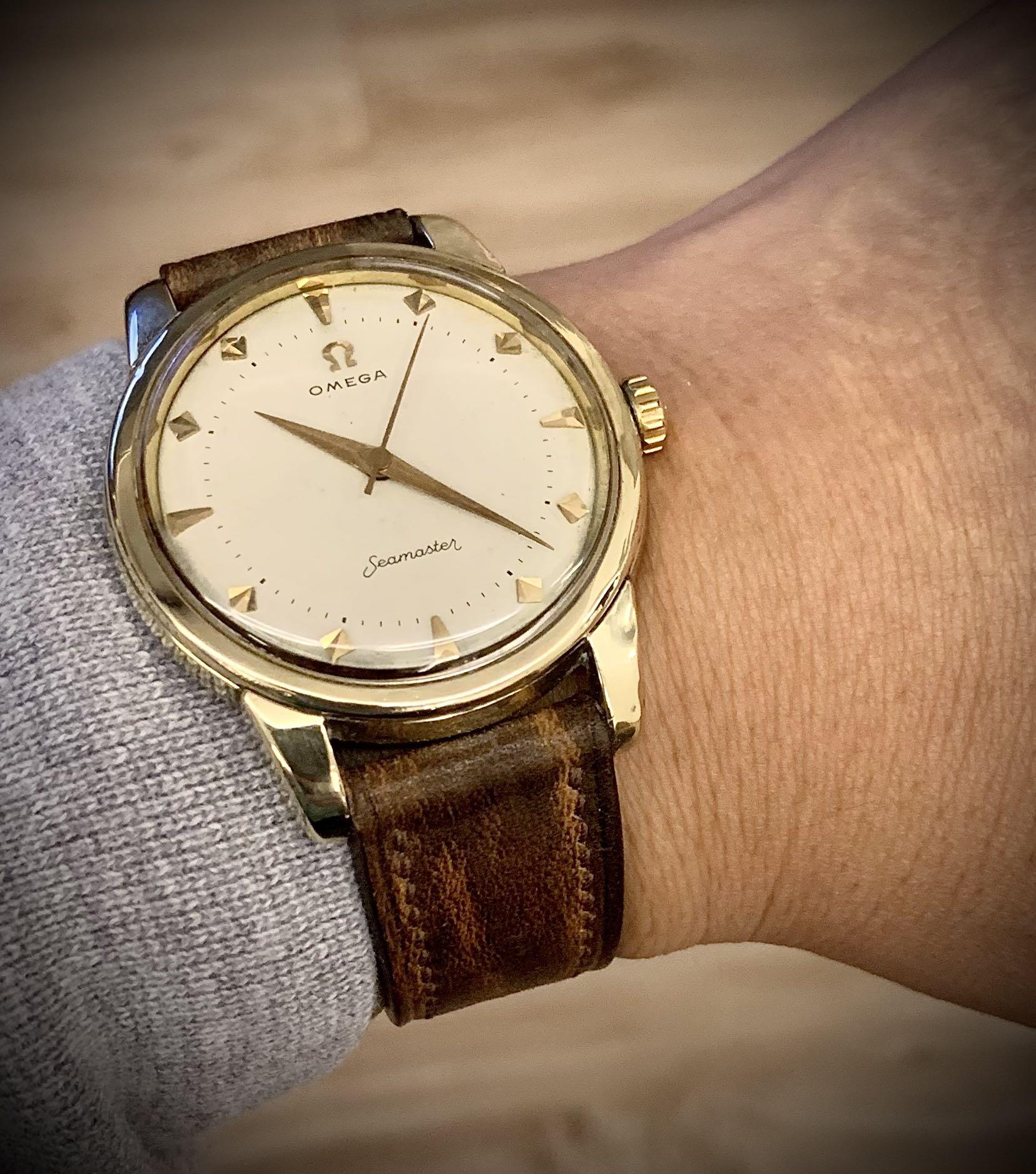 Omega Seamaster - Jumbo Size Gold Capped - Vintage Watch ~Fat Lugs ...