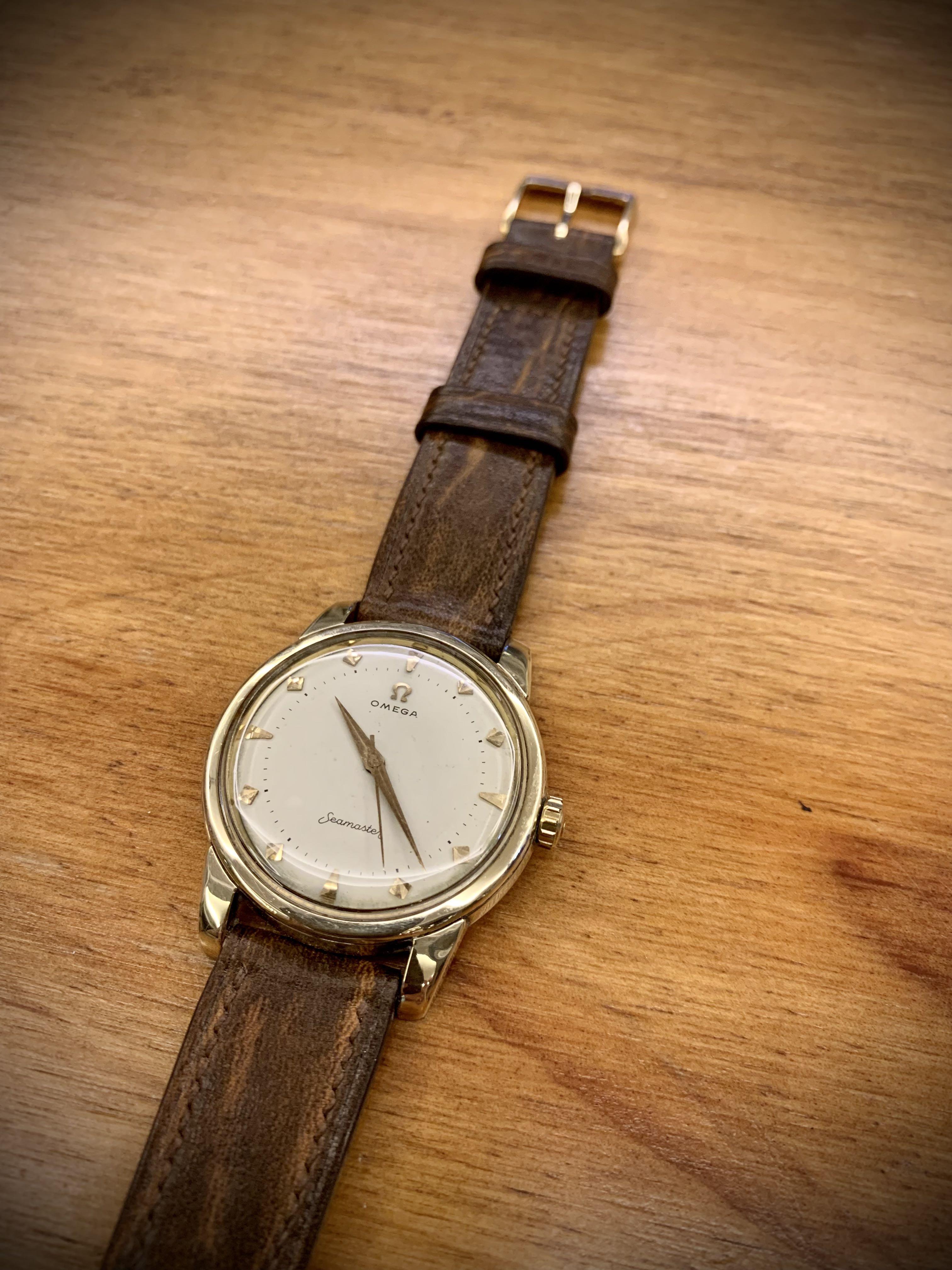 Omega Seamaster - Jumbo Size Gold Capped - Vintage Watch ~Fat Lugs ...