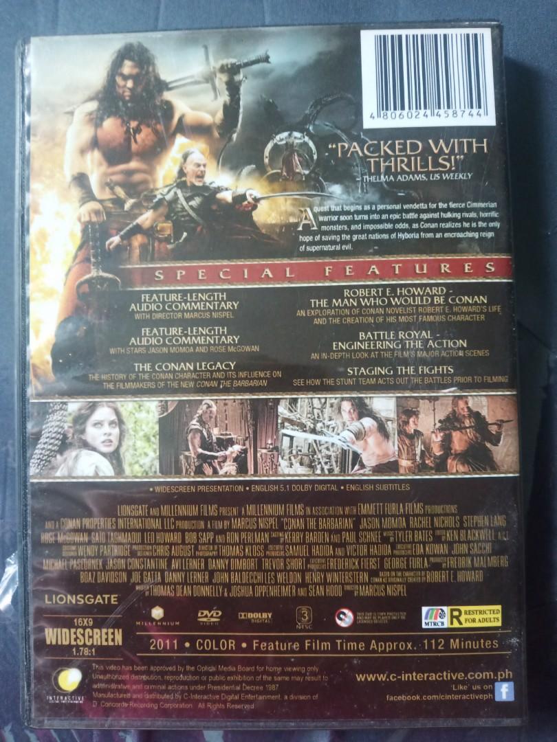 Original Conan The Barbarian DVD Movie, Hobbies & Toys, Music & Media ...