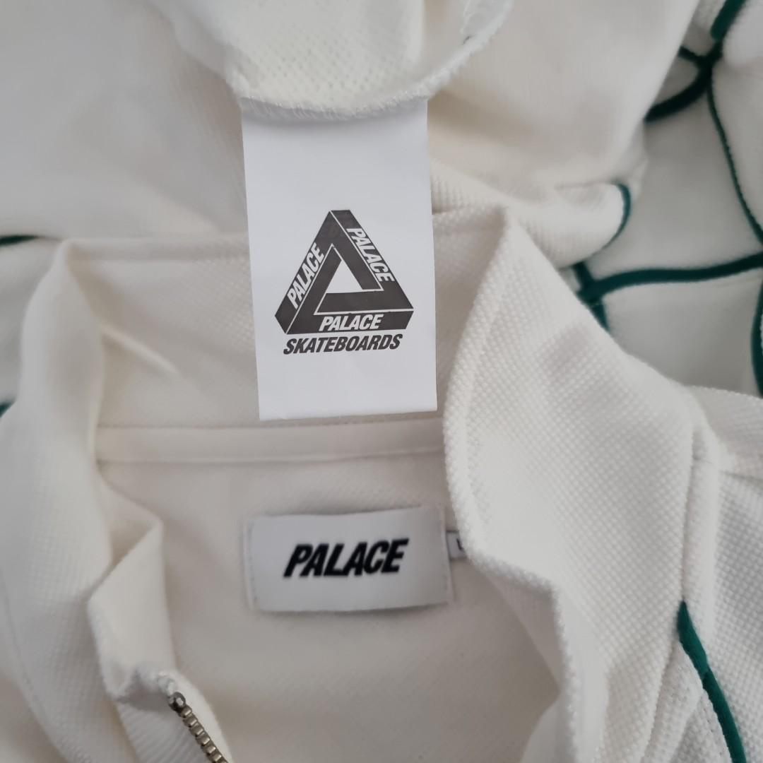 Palace Track Jacket (Cream Color), Men's Fashion, Coats, Jackets and ...