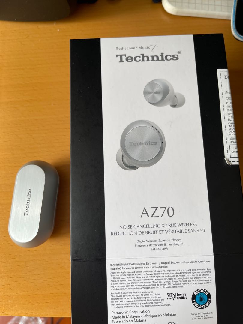 Panasonic Technics EAH AZ70 藍牙耳機 銀色, 音響器材, 耳機 - Carousell