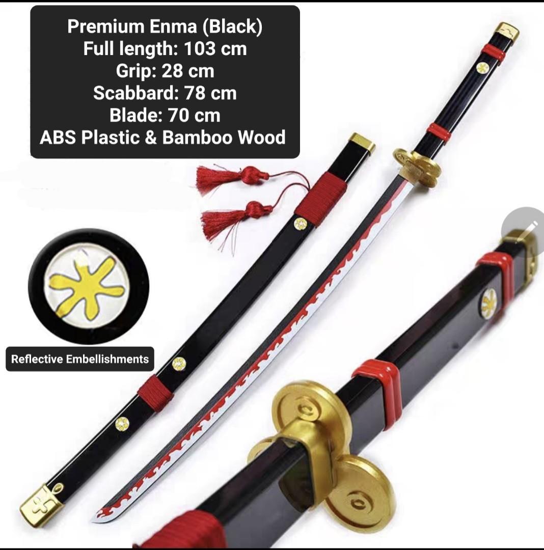(IN) Premium One Piece Black Enma Cosplay Sword, Hobbies & Toys ...