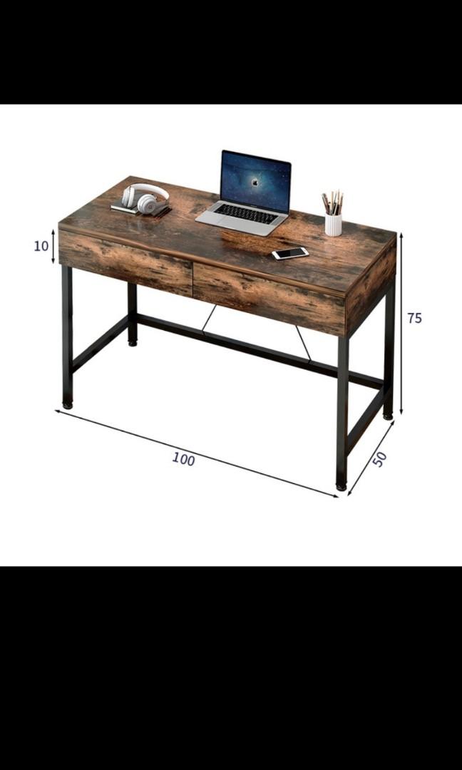 Rustic study table, Furniture & Home Living, Furniture, Tables & Sets ...