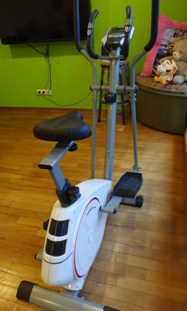 Sepeda statis magnetic dengan pengukur lemak tubuh, Olah Raga ...