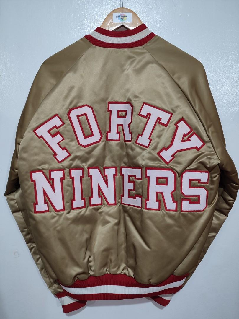 SF Forty Niners Vintage Varsity Satin Jacket By Locker Line (80's/90's ...