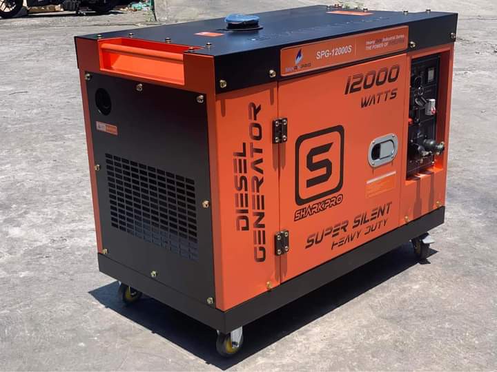 SharkPro Diesel Generator 12000w Silent Type, Commercial & Industrial ...