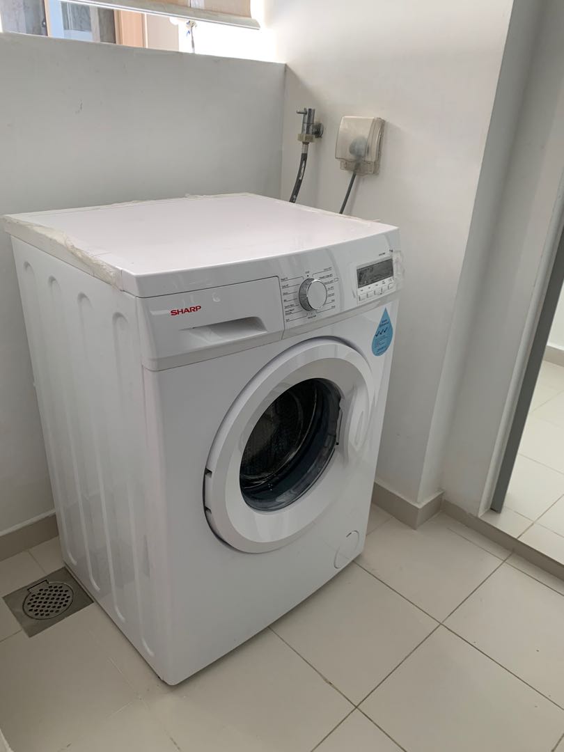 Sharp 7kg front loader washing machine, TV & Home Appliances, Washing ...
