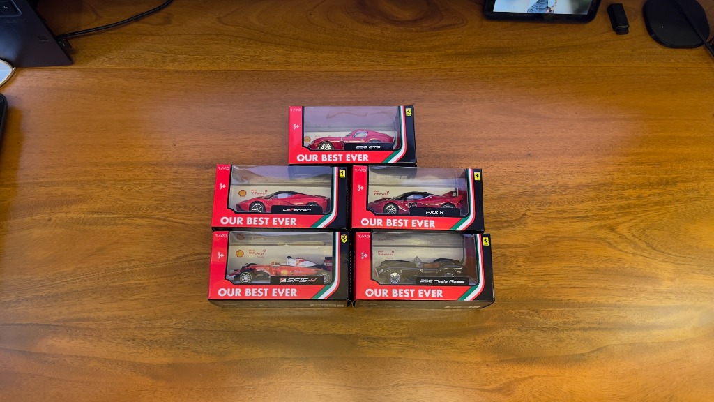 Shell Ferrari series (Set of 5) 1/43, Hobbies & Toys, Toys & Games on ...