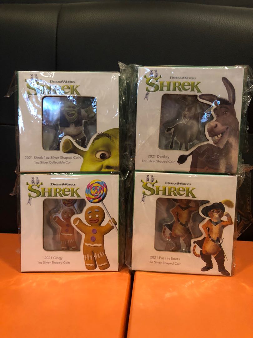 Shrek and the Gang Fine Silver Coins, Hobbies & Toys, Memorabilia ...